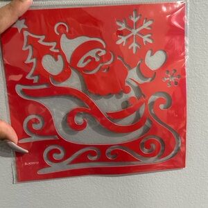 Art | Free Add On Santa Claus Stencil Bnip | Poshmark